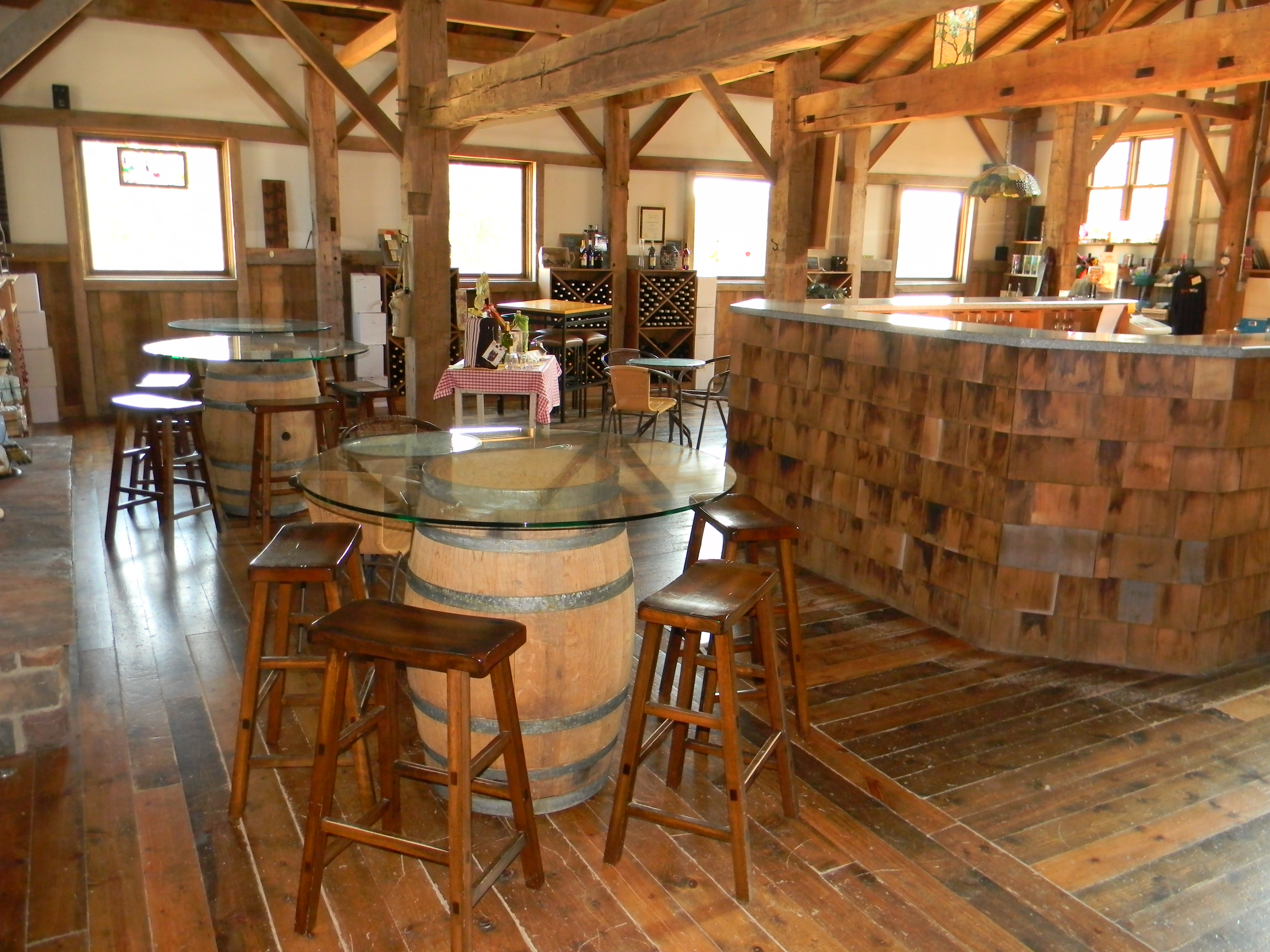 Rustic Wine Tasting Room